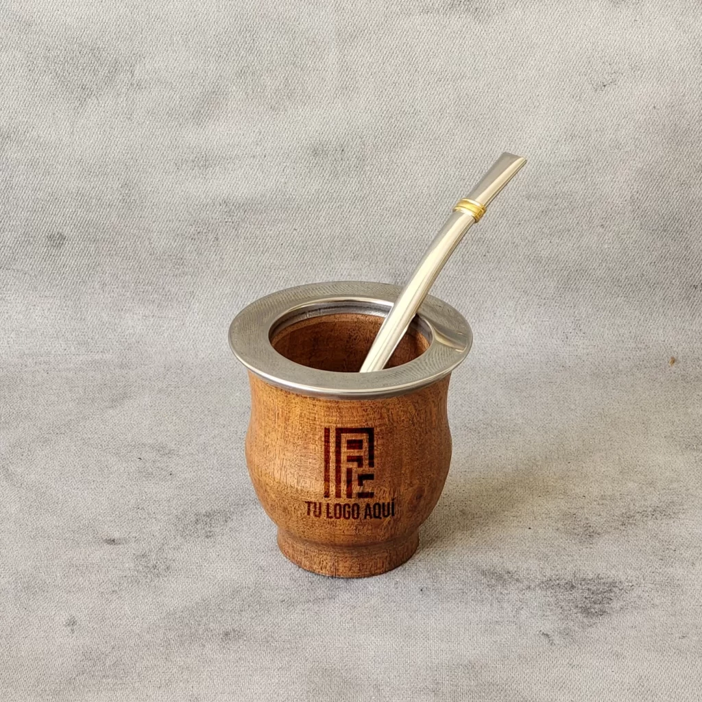 Mate algarrobo virola de acero - TL Merchandising