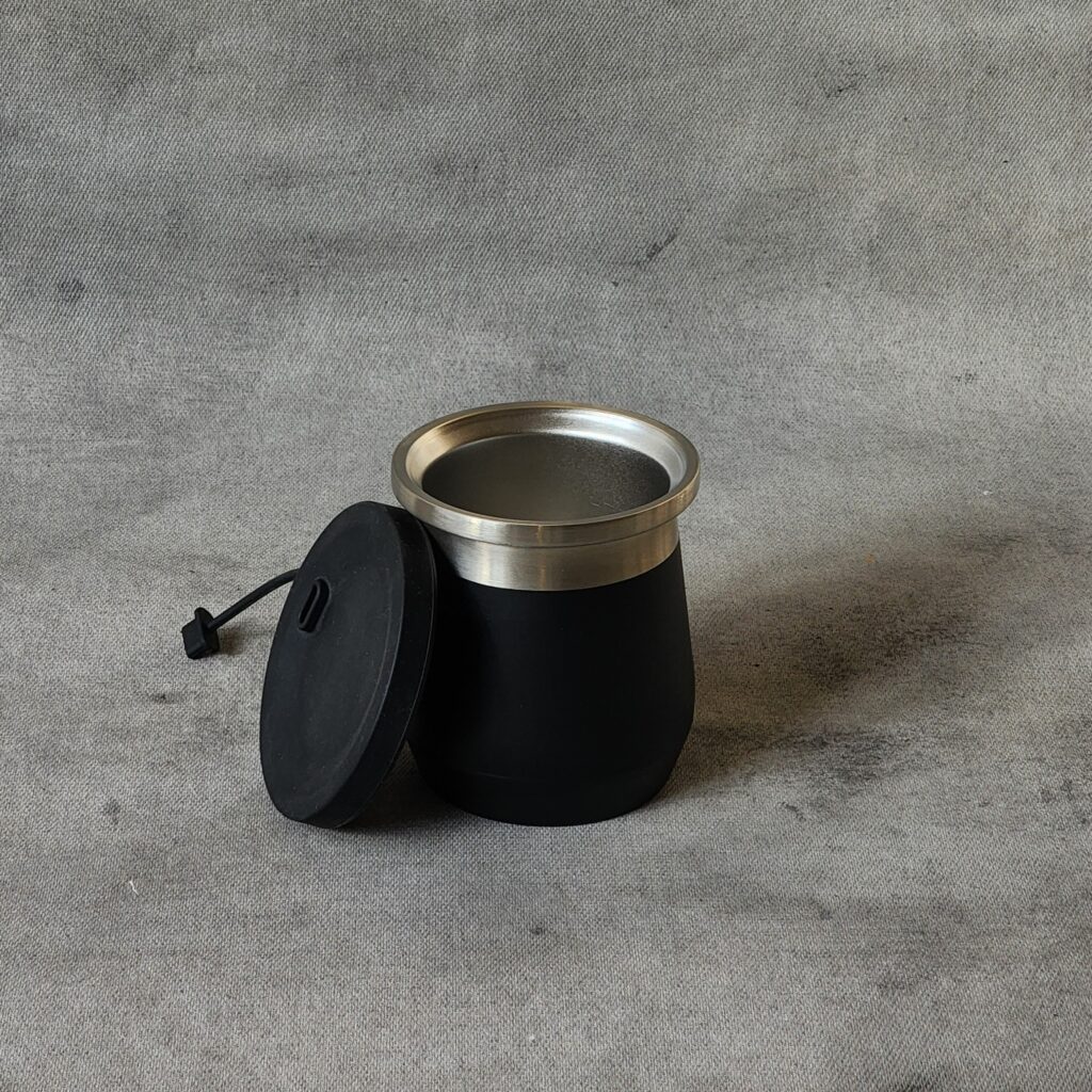 Mate tapa acero negro - TL Merchandising